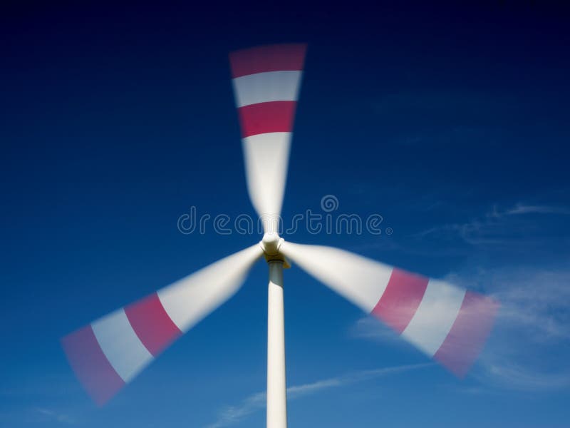 Moving wind turbine stock image. Image of wind, energy - 10735231