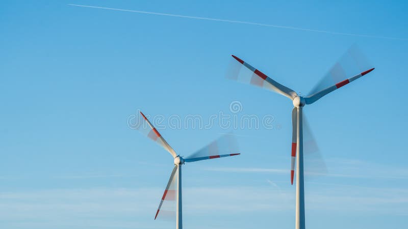 Moving wind turbine stock photo. Image of supply, generator - 16096596
