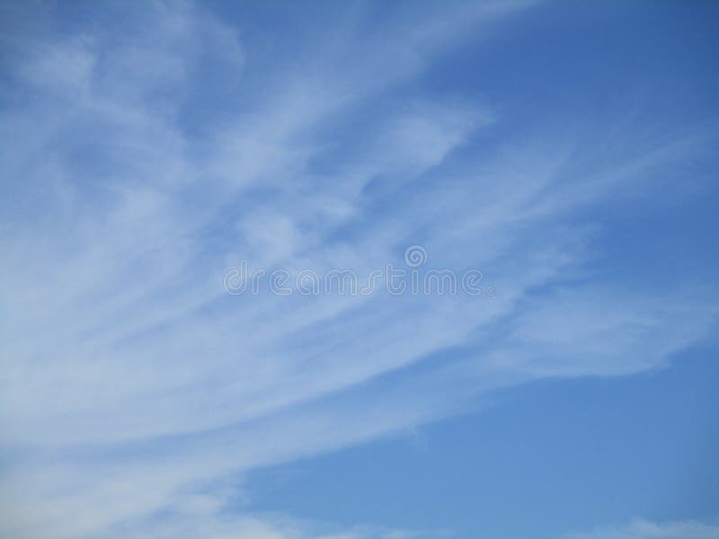 Blue Sky on a Windy Day stock image. Image of blue, movingclouds ...