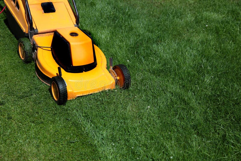 Mow the lawn stock image. Image of horizontal, lawn, green - 15789765
