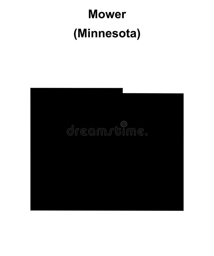 Mower outline map stock vector. Illustration of contour - 361611541