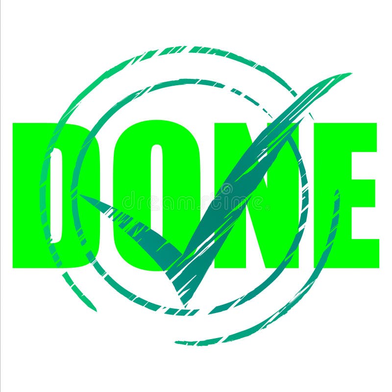 Moyens Oui Faits Tick Symbol and Ok Illustration Stock - Illustration ...