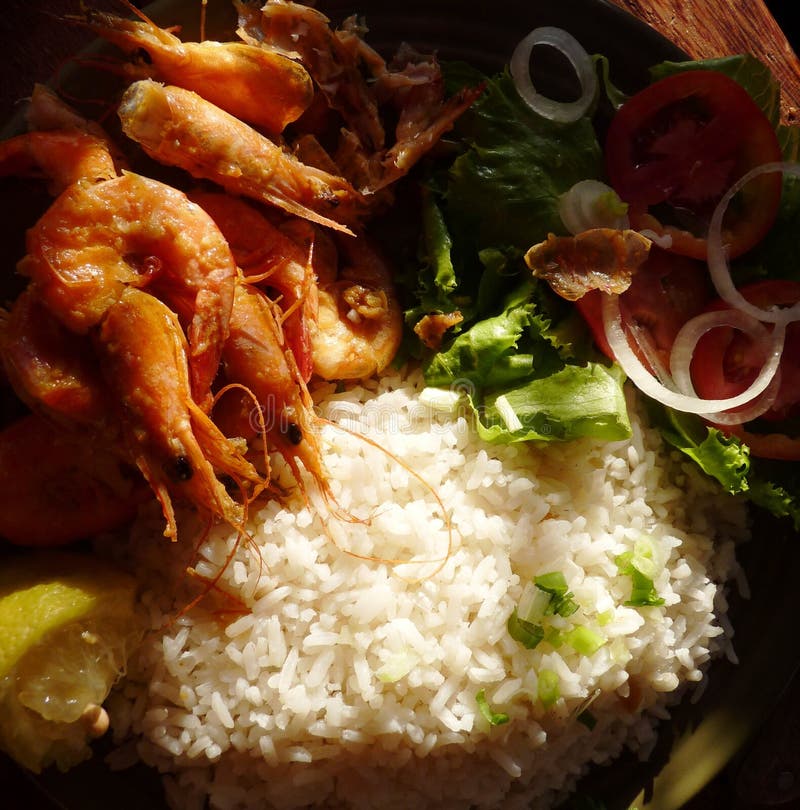 Mozambique Seafood stock photo. Image of food, rice, tomato - 15834676