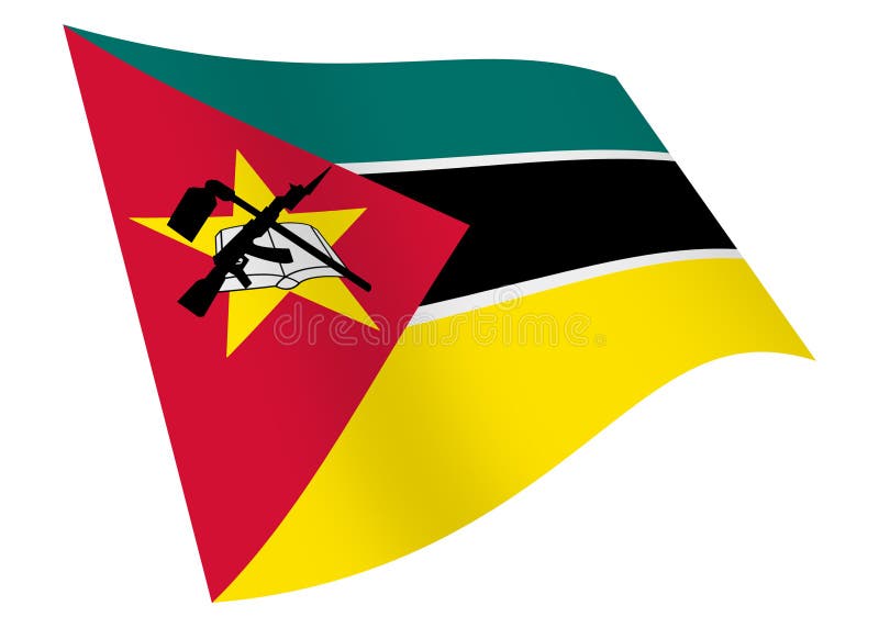 Mozambique Waving Flag Graphic with Clipping Path 3d Illustration Stock ... Mozambique Waving Flag Graphic with Clipping Path 3d Illustration Stock ...