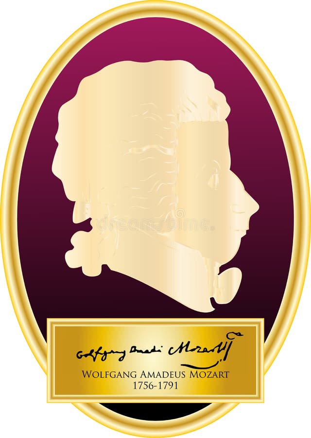 Mozart stock illustration. Illustration of isolated, board - 42110018
