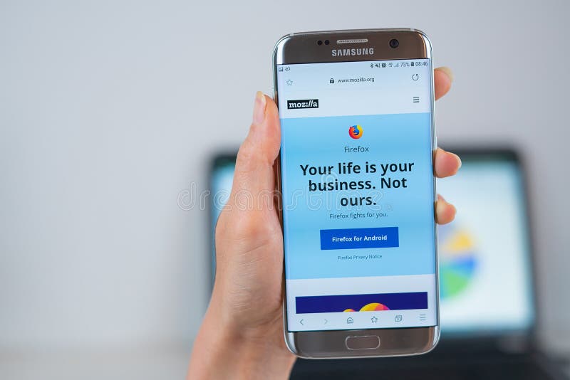Mozilla Firefox Web Site Opened on the Mobile Editorial Stock Image ...