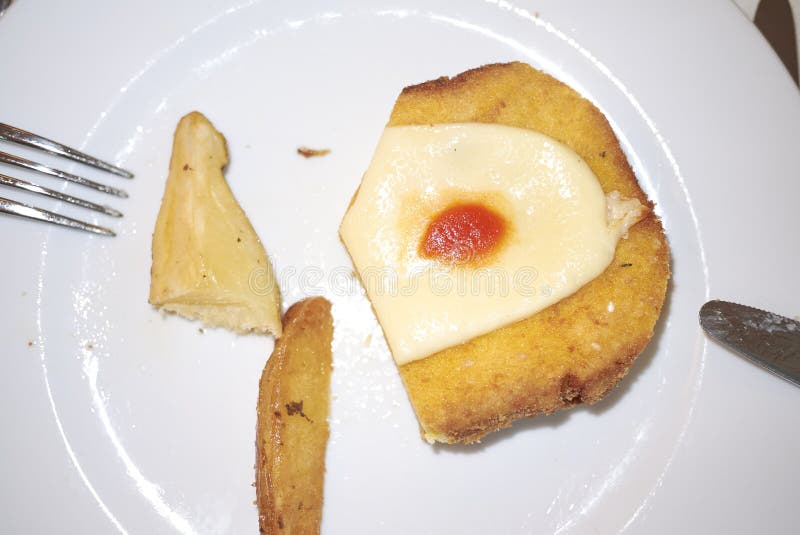 Mozzarella in carrozza stock photo. Image of meal, italia - 124185696