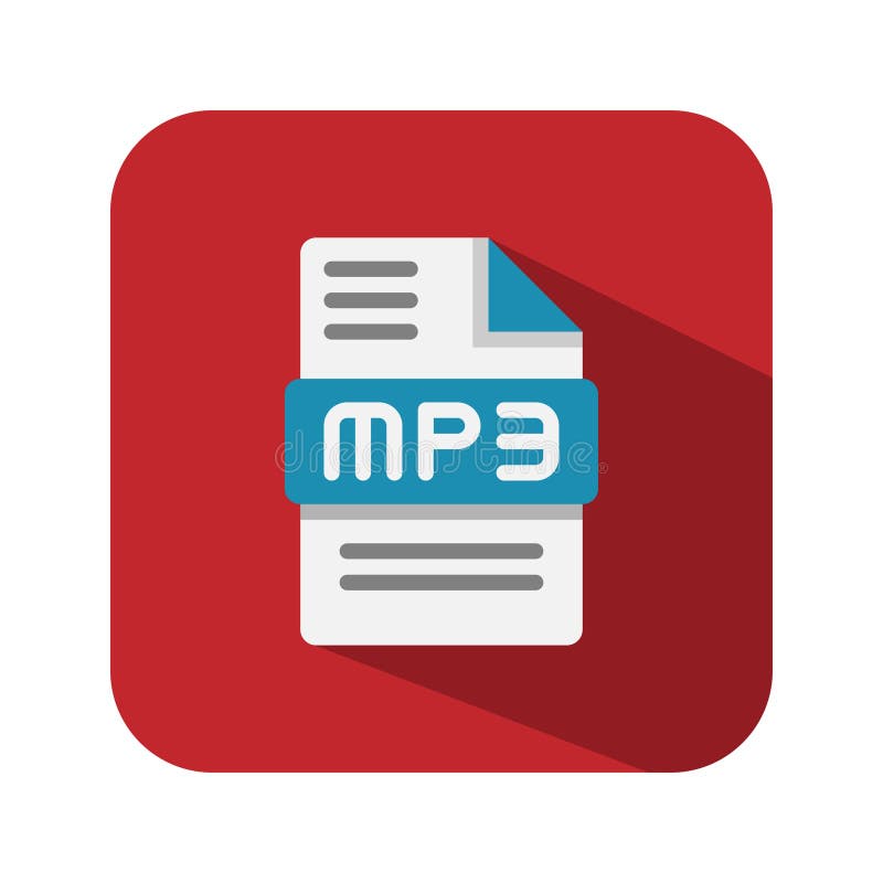 Mp3 Audio File Flat Icons, Extension, Files Type,document, Format ...