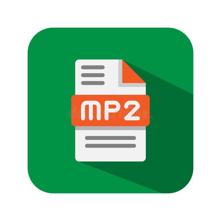 Mp2 Audio File Flat Icons, Extension, Files Type,document, Format ...
