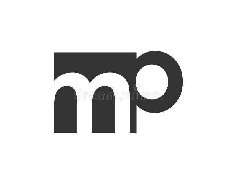 MP Creative Geometric Initial Based Modern and Minimal Logo. Letter M P Trendy Fonts Stock ...