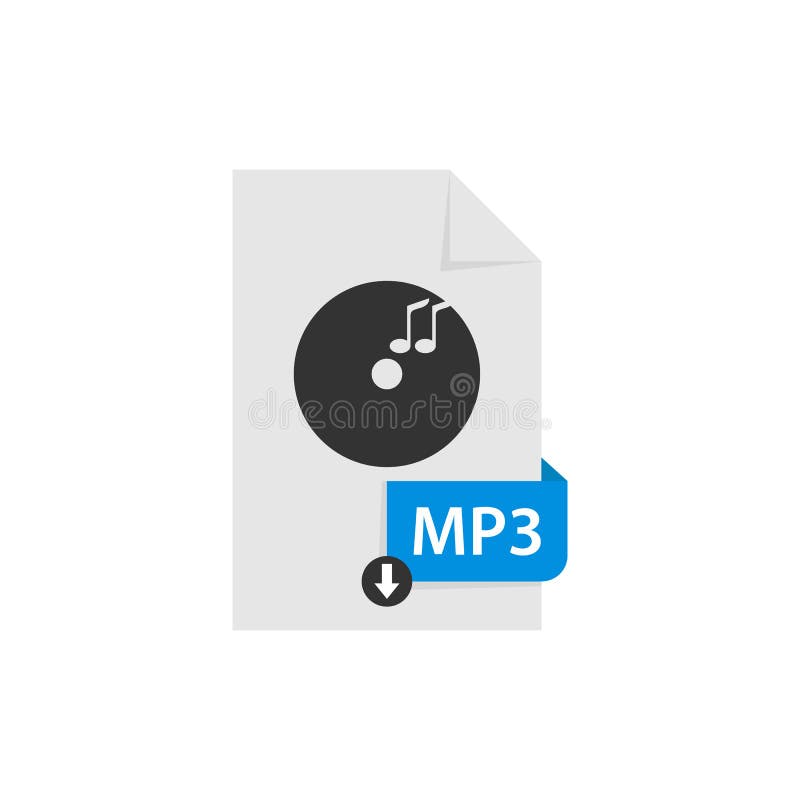 MP3 Download Audio File Vector Stock Vector - Illustration of document ...