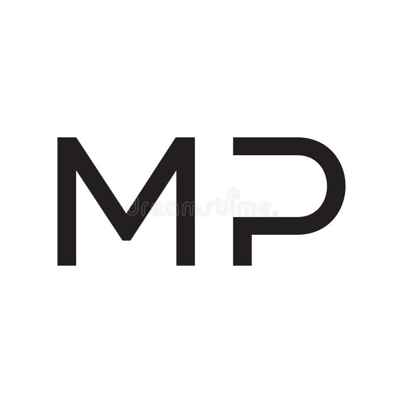 Mp Initial Letter Vector Logo Icon Stock Vector - Illustration of ...
