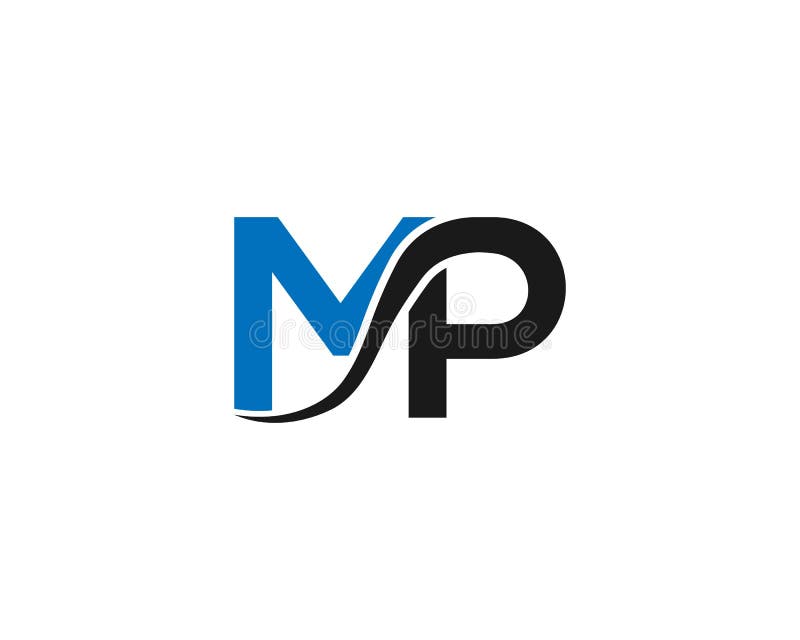 MP Logo Design Monogram Idea Concept Stock Vector - Illustration of ...