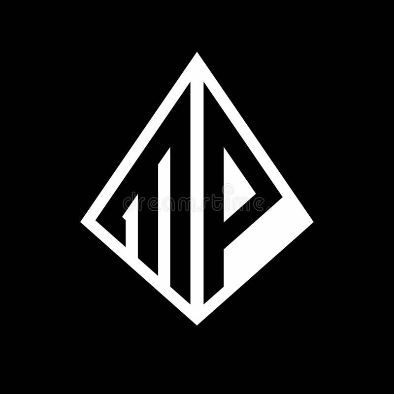 MP Logo Letters Monogram with Prisma Shape Design Template Stock Vector ...