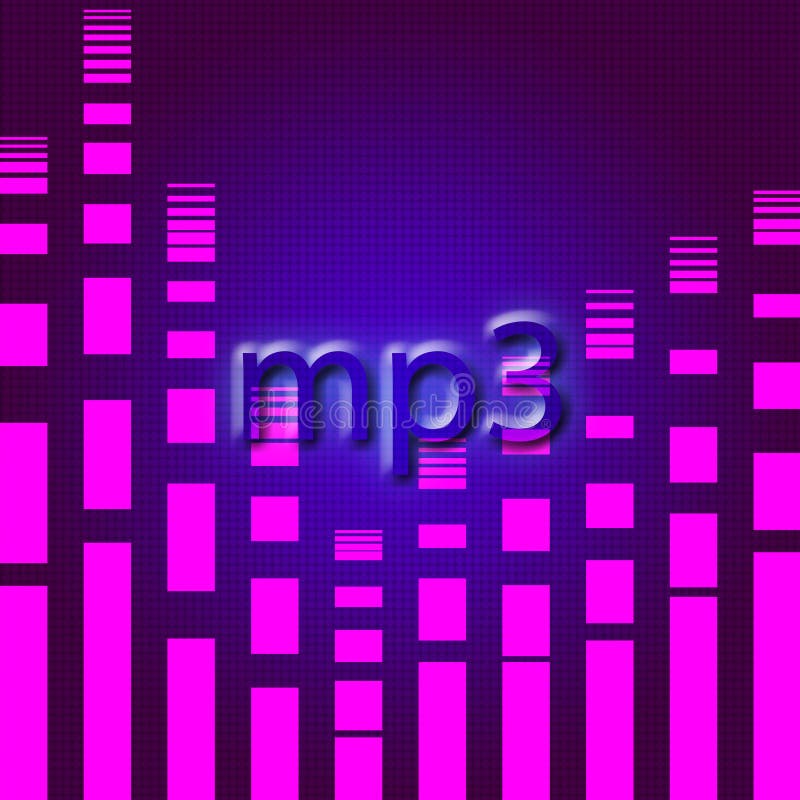 Mp3 music background stock illustration. Illustration of abstract ...