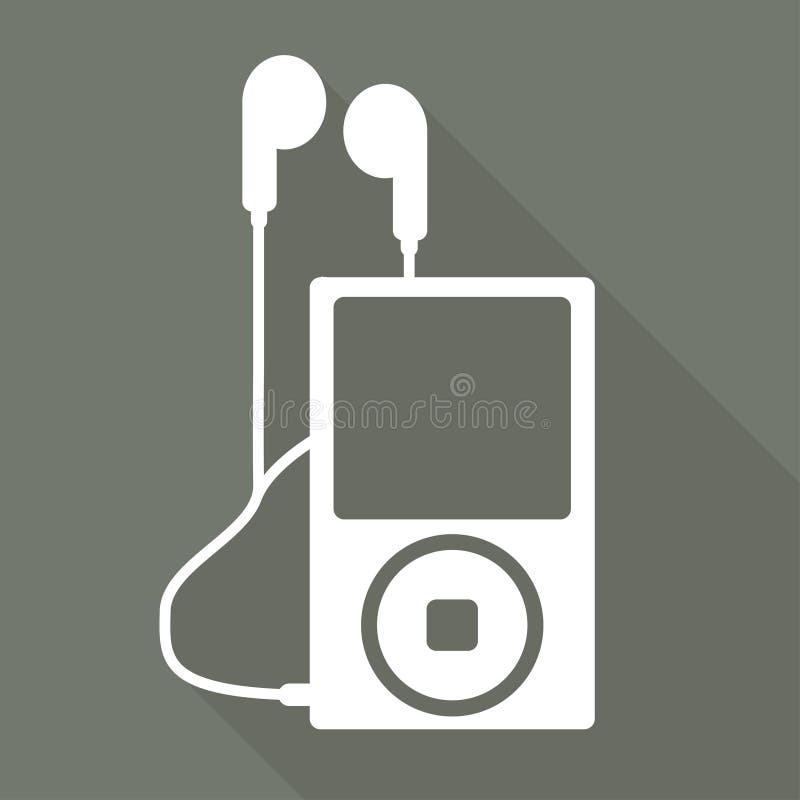 Smartphone,Music Player,Earphones,Music Note Stock Illustration ...