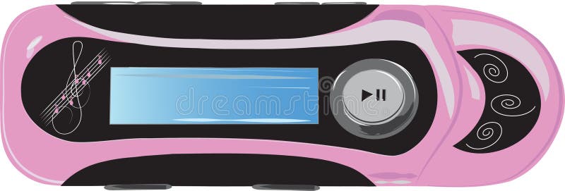 Mp3 player stock vector. Illustration of ladies, custom - 30411632