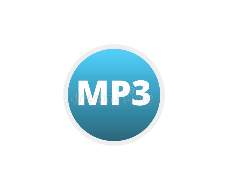 MP3 Technology Circle Shape Icon Stock Vector - Illustration of ...