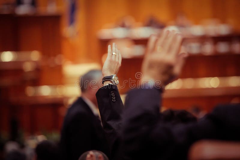 MP voting by raising hands editorial photo. Image of commission - 135603311