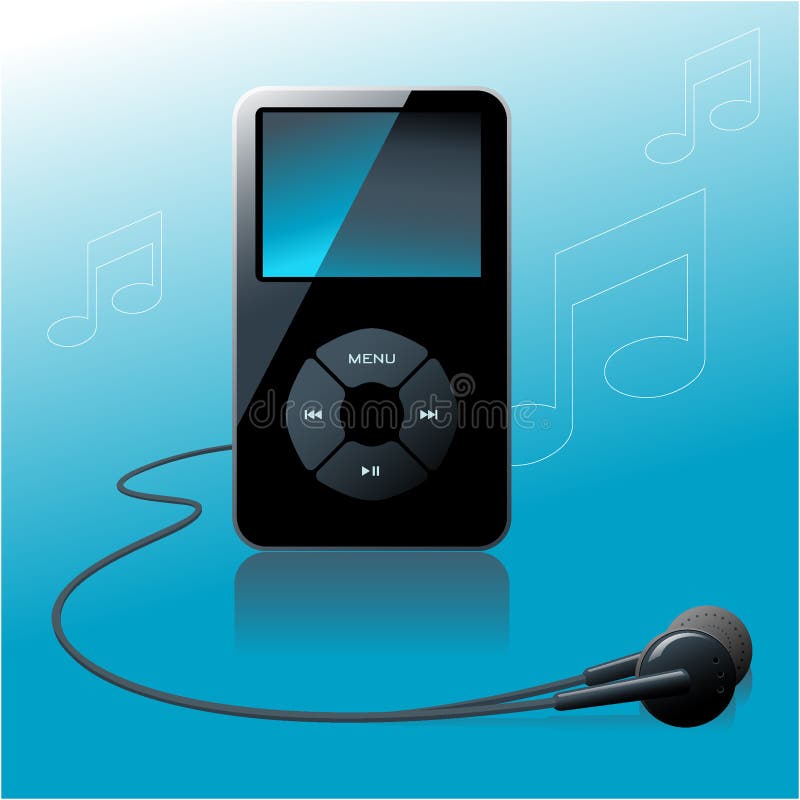 Mp3 player stock vector. Illustration of player, connection - 2808473