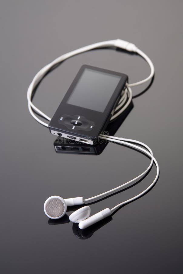 MP3 player stock photo. Image of background, little, black - 6322282