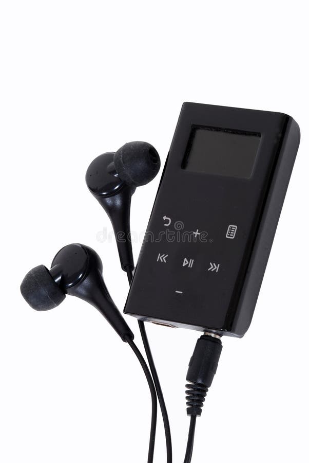 MP3 Player with ear buds stock image. Image of audio - 27700069