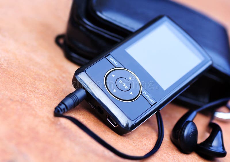 Mp3 stock image. Image of headphones, rock, pink, connect - 12107317