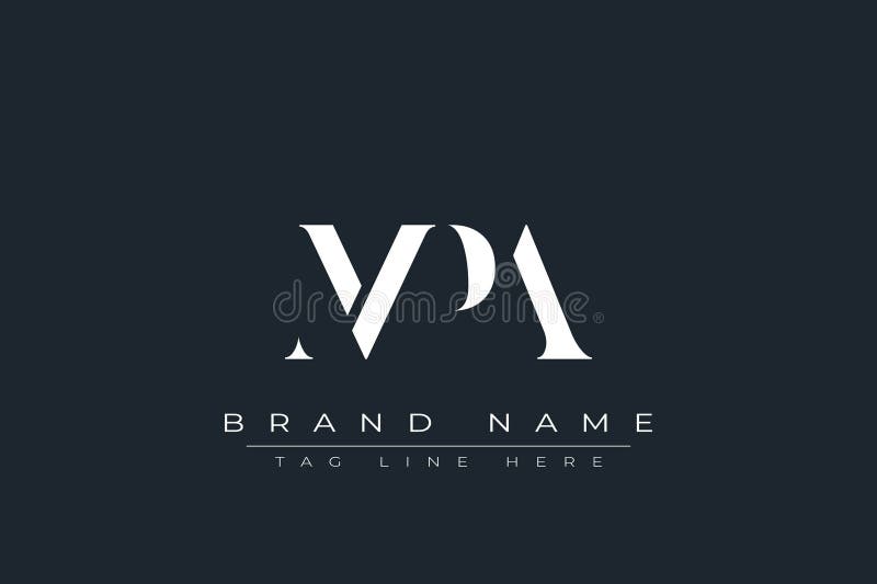 MPA Abstract Letter Logo Design Stock Vector - Illustration of logotype ...