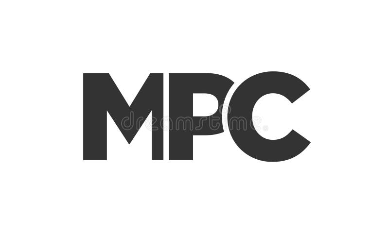 MPC Logo Design Template with Strong and Modern Bold Text. Initial ...