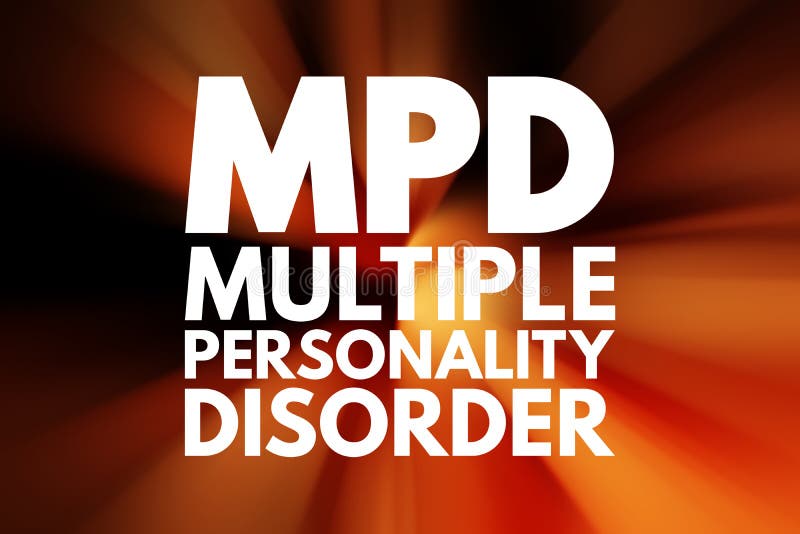 MPD - Multiple Personality Disorder Acronym Stock Illustration ...