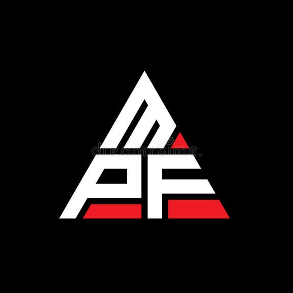 MPF Triangle Letter Logo Design with Triangle Shape. MPF Triangle Logo ...