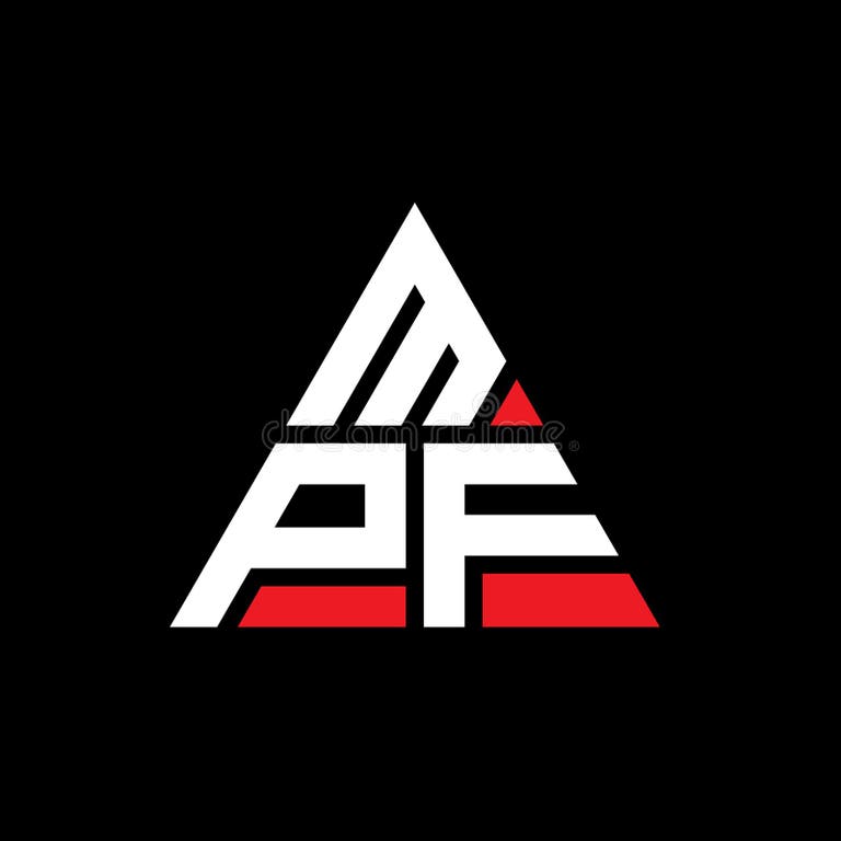 MPF Triangle Letter Logo Design with Triangle Shape. MPF Triangle Logo ...