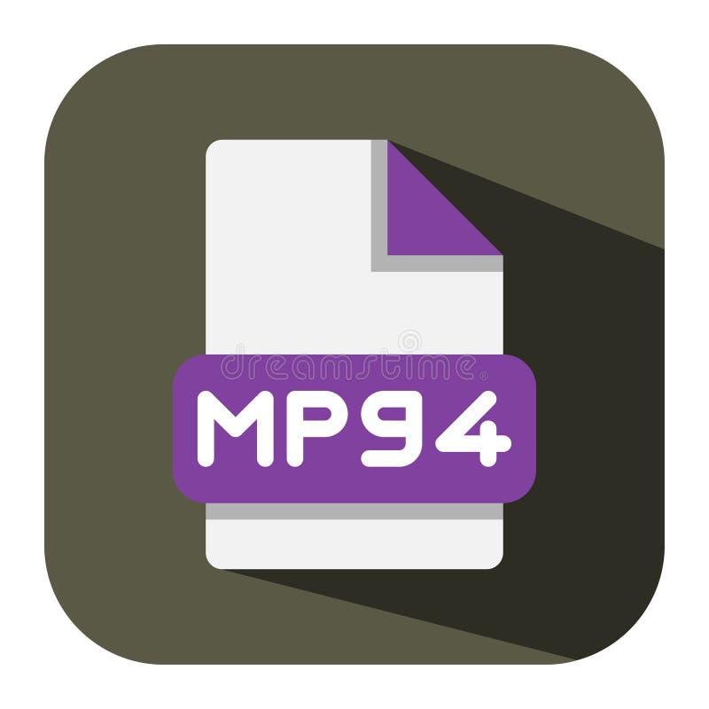 MPG4 Flat Icon. the Flat Video Format Icon Design is Ideal for ...