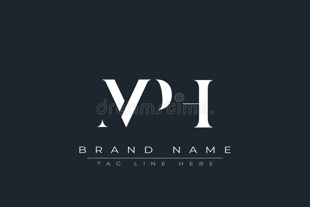 MPH Abstract Letter Logo Design Stock Vector - Illustration of alphabet ...