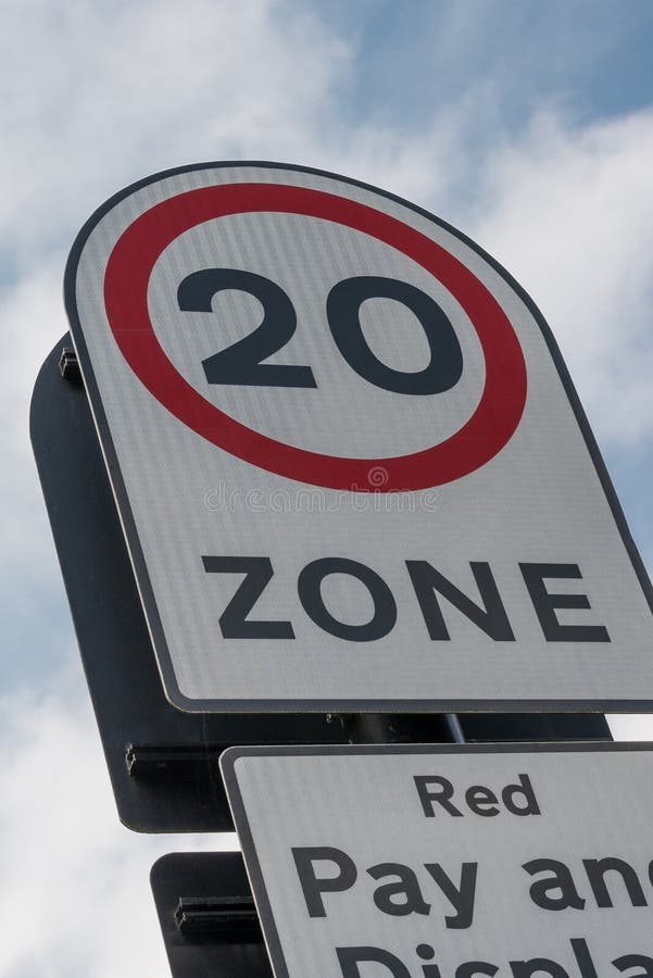 20 mph road sign stock photo. Image of round, limitation - 46891570