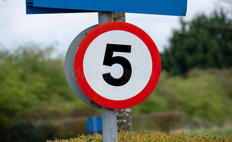 5 mph speed limit sign stock photo. Image of 5mph, united - 313159428