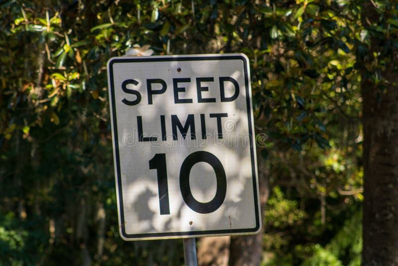 10 Mph Speed Limit Sign with Boat Ramp Sign Stock Photo - Image of ...