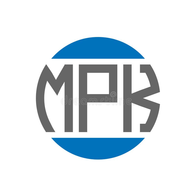 MPK Letter Logo Design on White Background. MPK Creative Initials ...