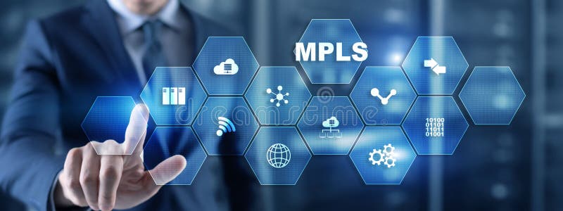MPLS. Multiprotocol Label Switching Stock Image - Image of switching ...