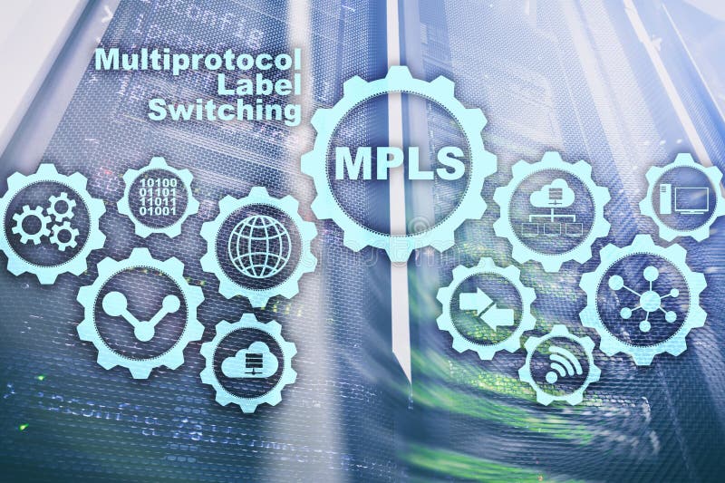 MPLS. Multiprotocol Label Switching Stock Photo - Image of relay ...