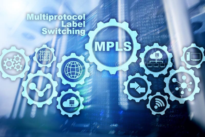 Mpls Multiprotocol Label Switching Routing Telecommunications Networks Concept On Virtual
