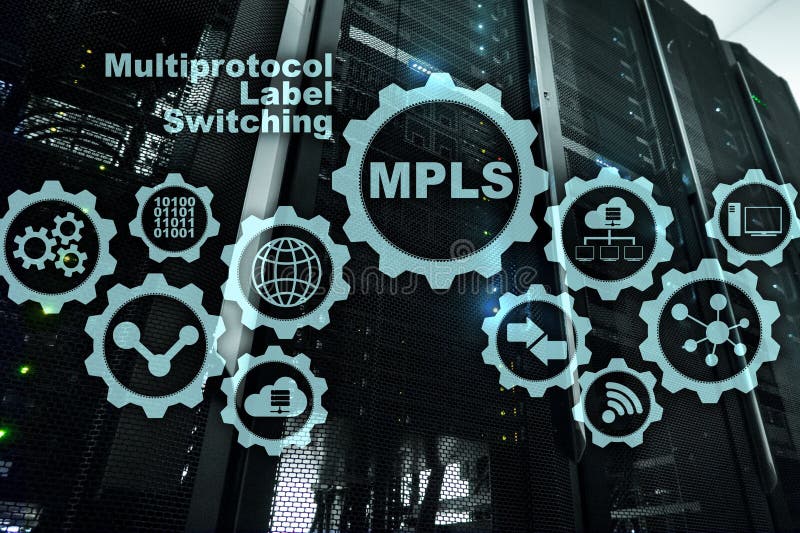 MPLS. Multiprotocol Label Switching Stock Photo - Image of data, relay ...