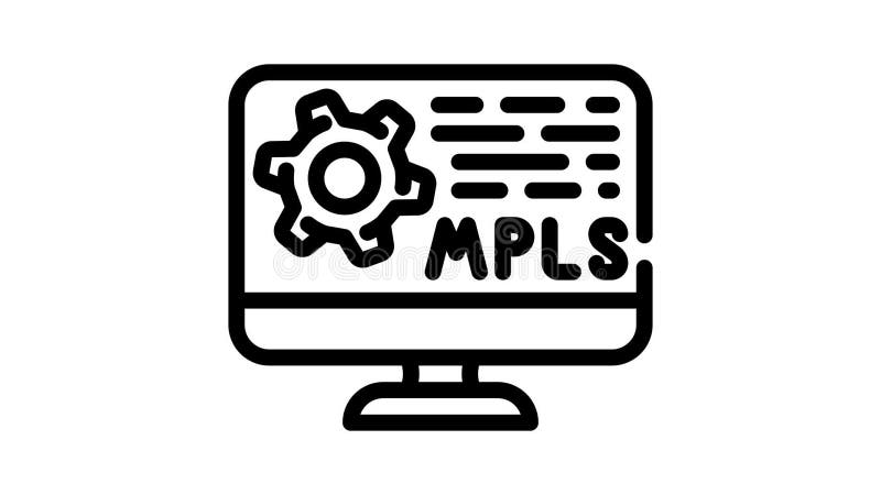 Sni Protocol Line Icon Animation Stock Footage - Video of protection ...