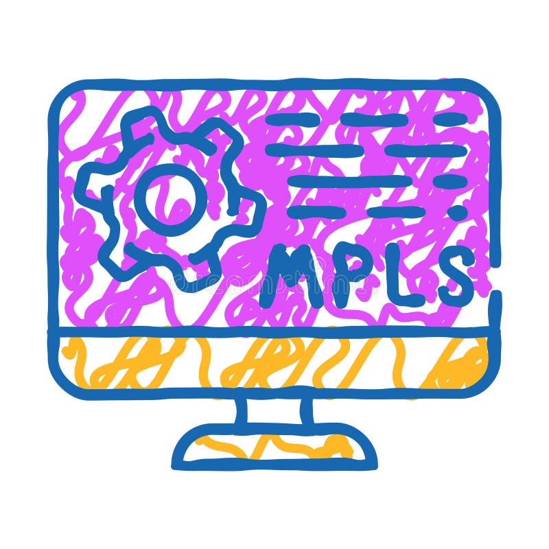 Mpls Protocol Icon Doodle Illustration Stock Vector - Illustration of ...