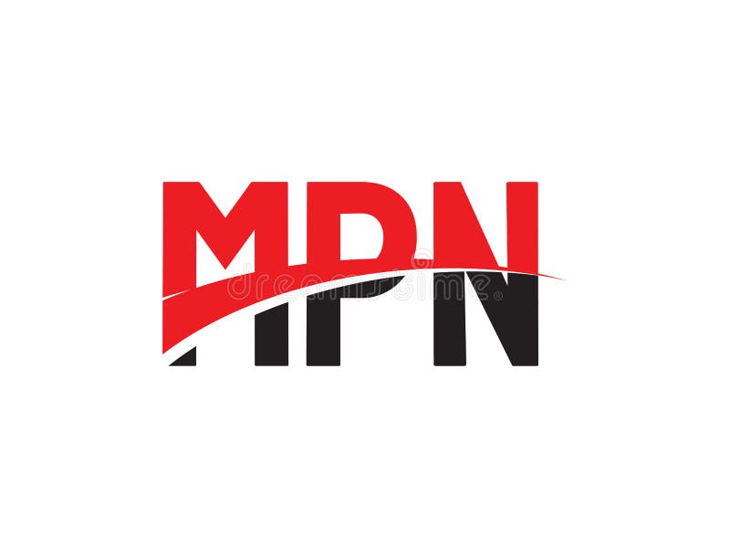MPN Letter Initial Logo Design Stock Vector - Illustration of element ...