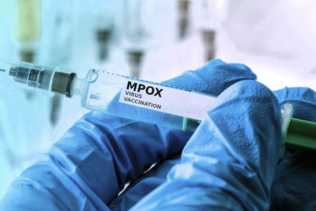 Mpox Virus Vaccination Concept Background Stock Image - Image of mpox ...
