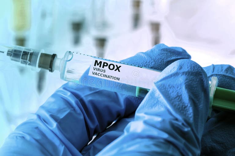 Mpox Virus Vaccination Concept Background Stock Image - Image of mpox ...