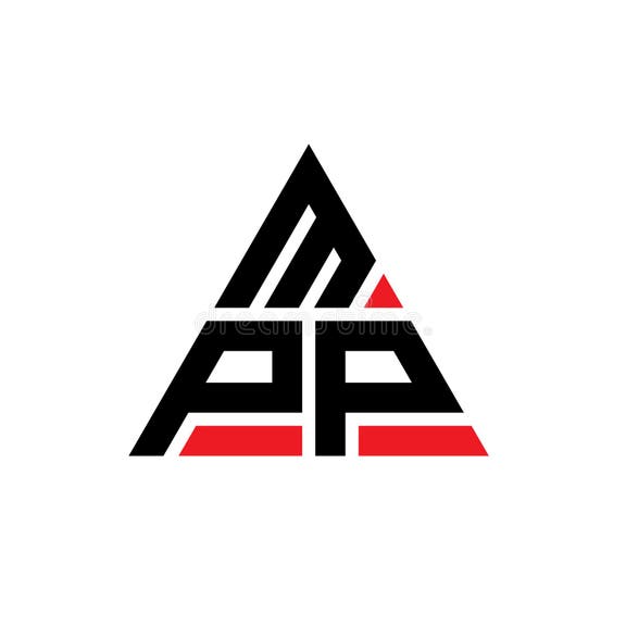 MPP Triangle Letter Logo Design with Triangle Shape. MPP Triangle Logo ...