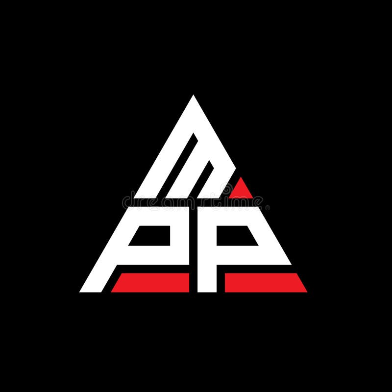 MPP Triangle Letter Logo Design with Triangle Shape. MPP Triangle Logo ...
