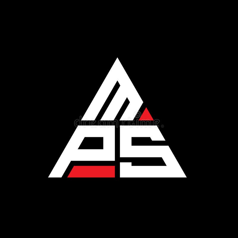 MPS Triangle Letter Logo Design with Triangle Shape. MPS Triangle Logo ...